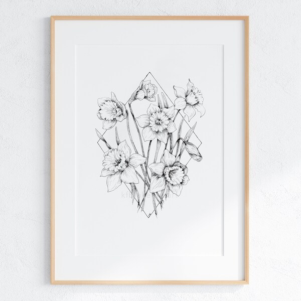 Flower Drawing - Etsy
