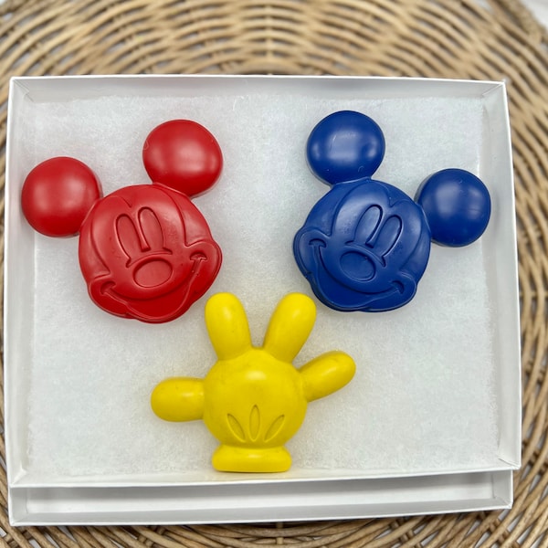 Mickey Mouse Crayons - Etsy
