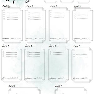 Druid Character Sheet Set - Etsy