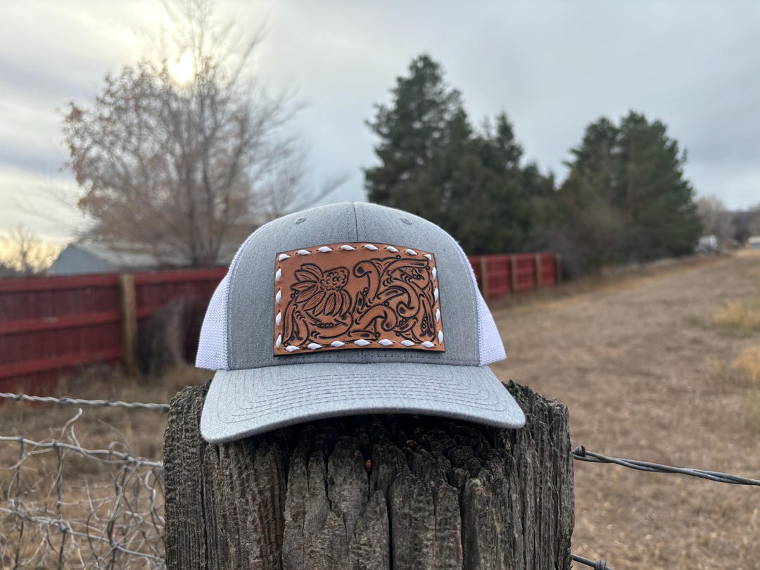 Custom Leather Hat Patch - Etsy