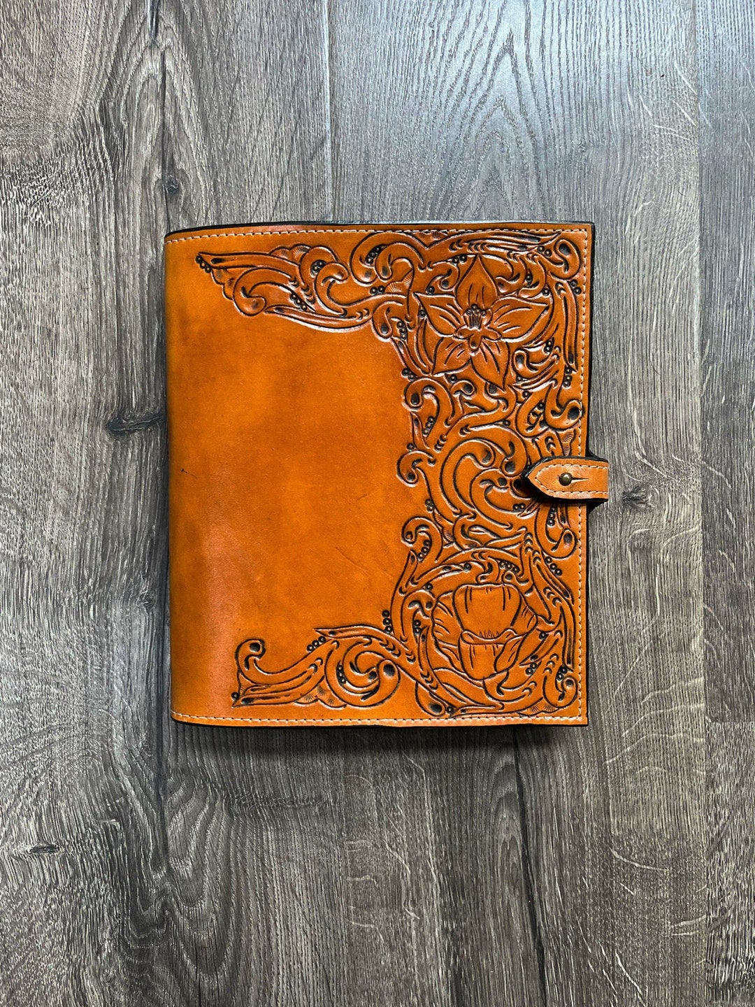 Tooled Notebook Cover - Etsy