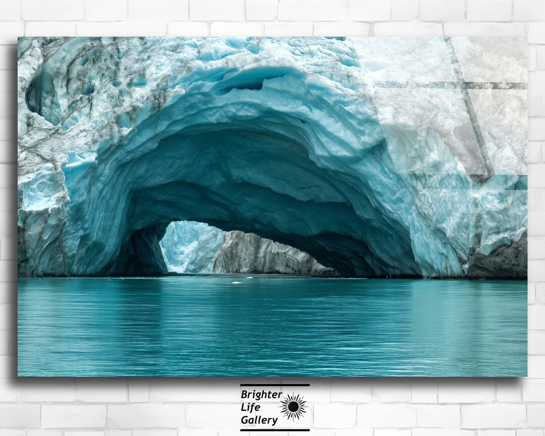 Glacier Acrylic Glass Wall Art, Arctic Landscape Photography - Etsy