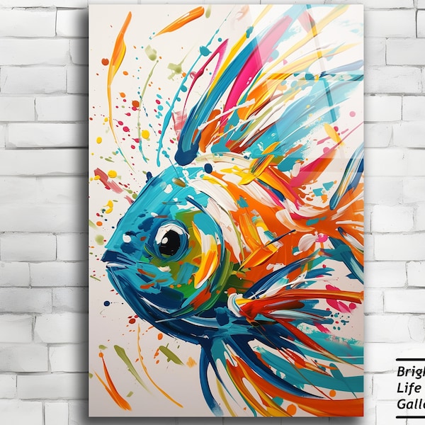 Abstract Fish Art - Etsy