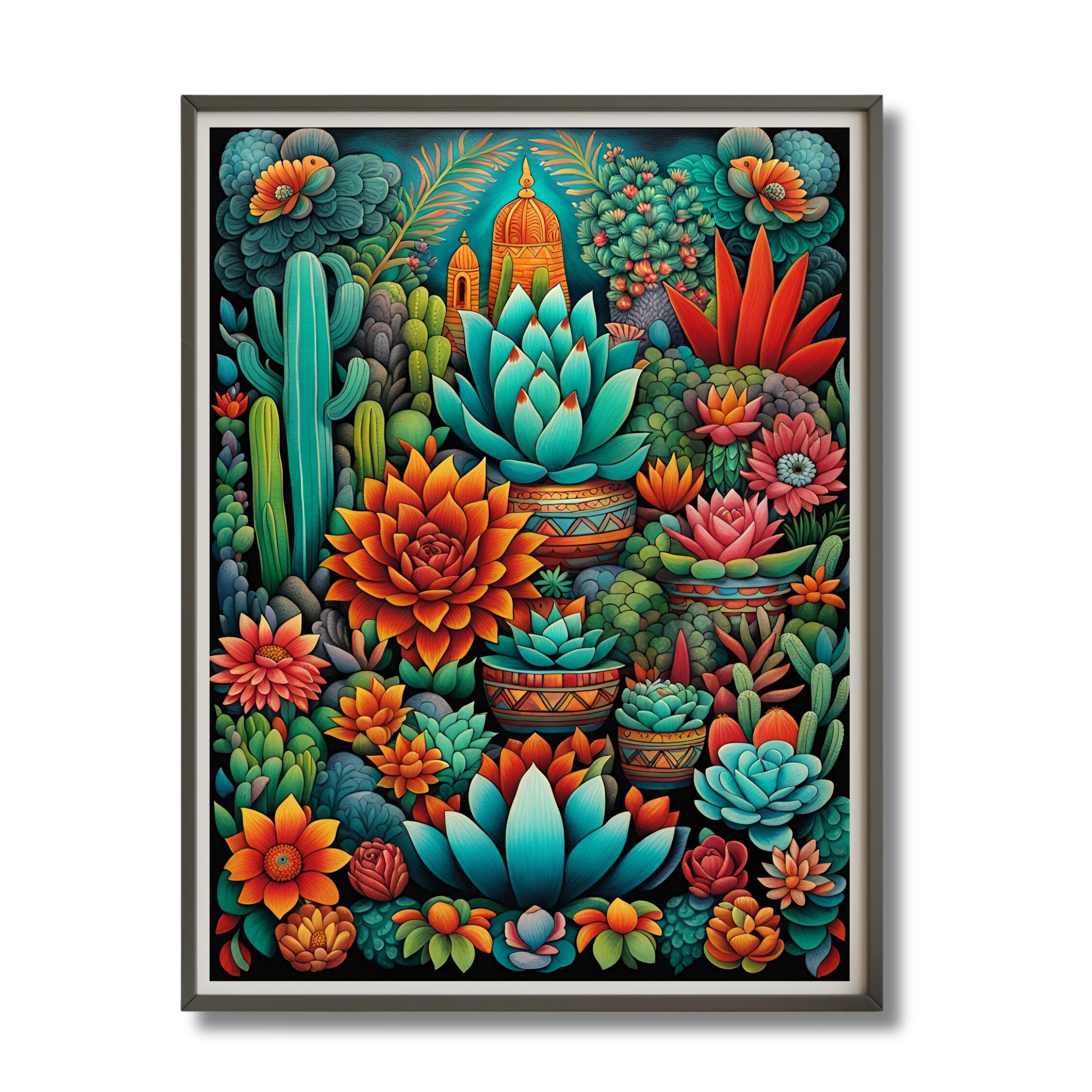 Mexican Flowers Flower Market Aztec Mexico Pattern Art Mexican Art ...
