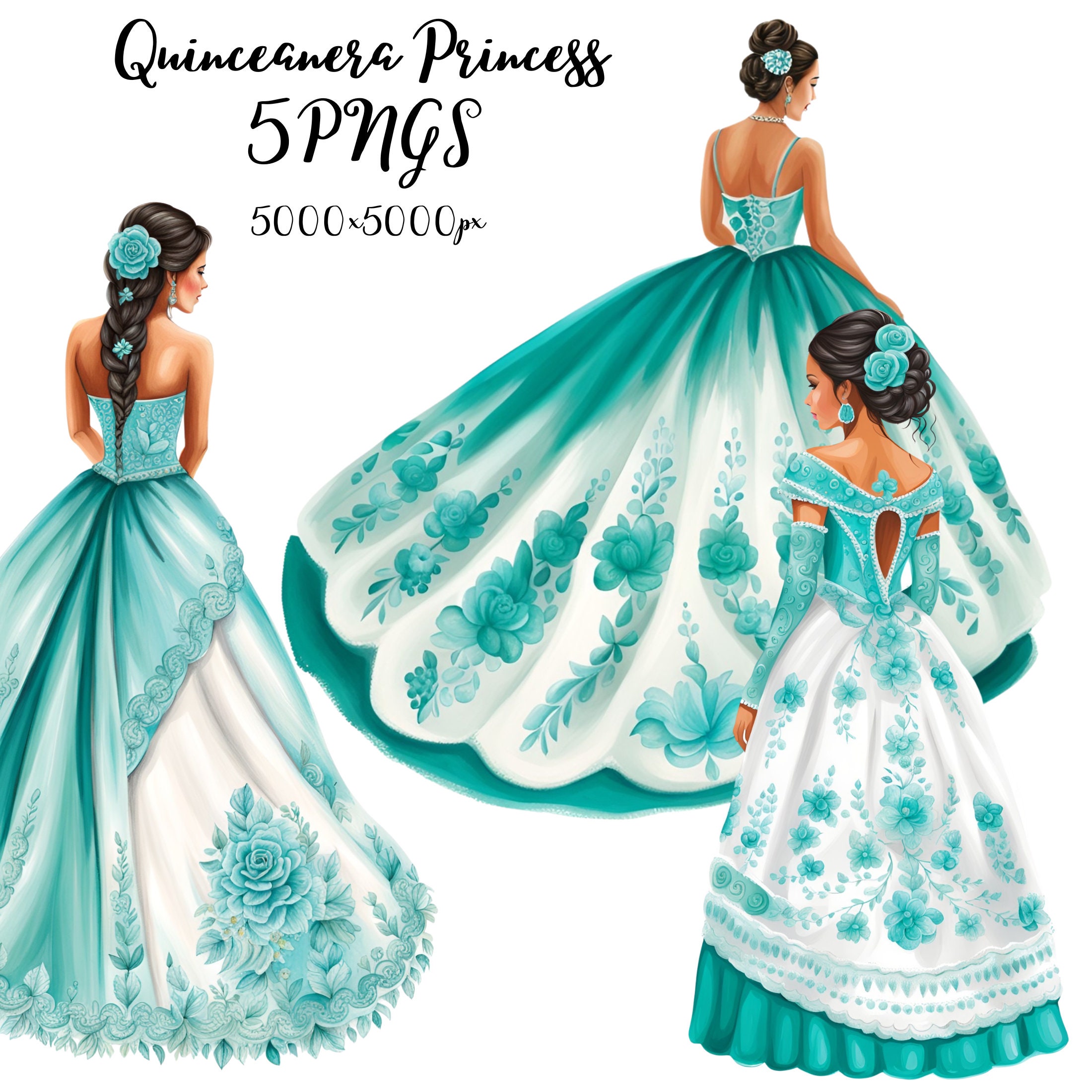 Quinceanera Clip Art Quinceanera Dress Quinceanera Girl - Etsy