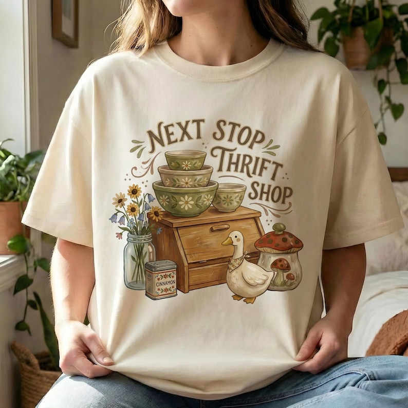 Next Stop Thrift Shop Digital PNG Shirt Design Instant Download Vintage ...