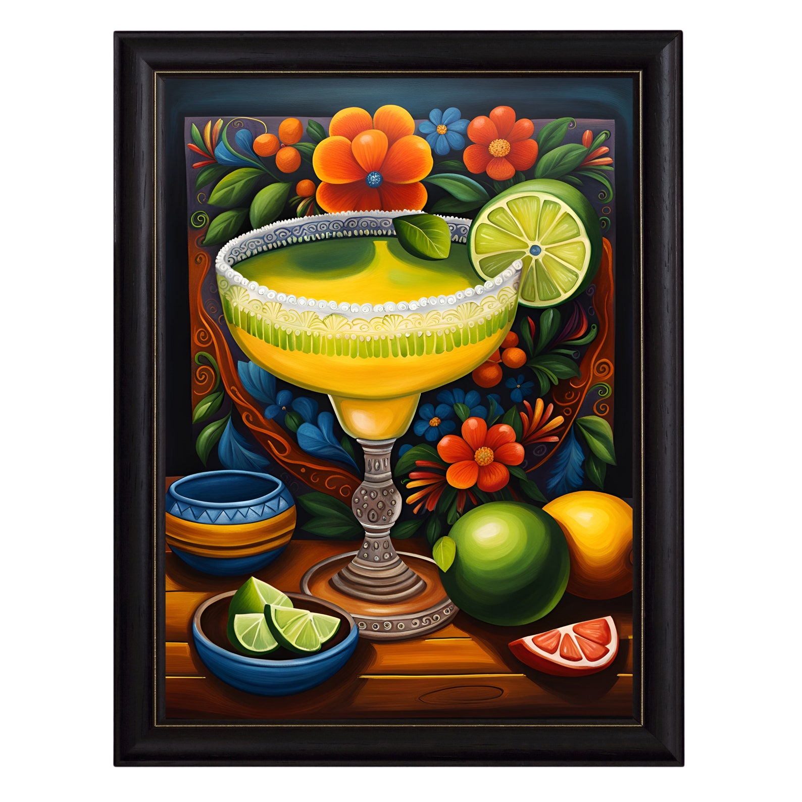 Margarita, Mexican Restaurant Art, Mexico Bar Art Digital Art Print ...
