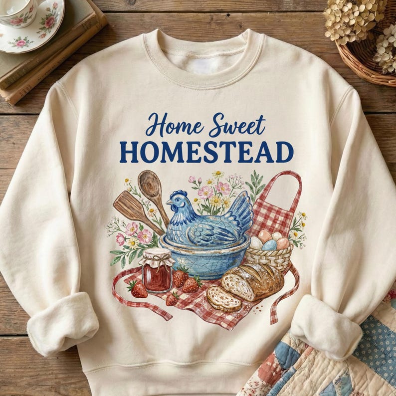 Home Sweet Homestead PNG Design, Homestead Cottagecore Digital PNG ...