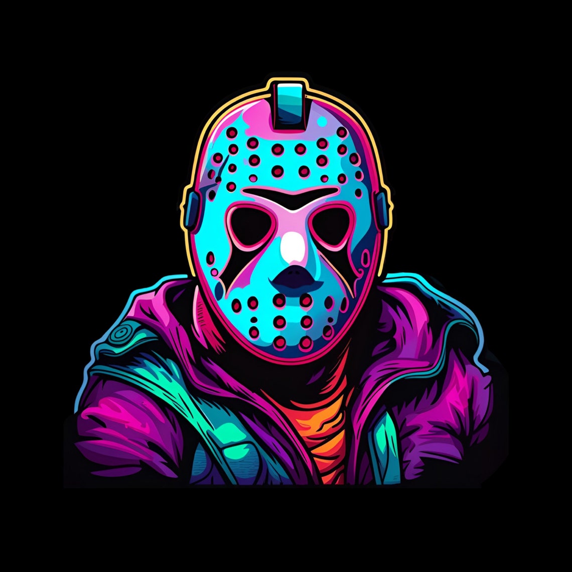 Neon Jason PNG - Etsy