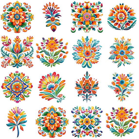 Mexican Flower Pattern