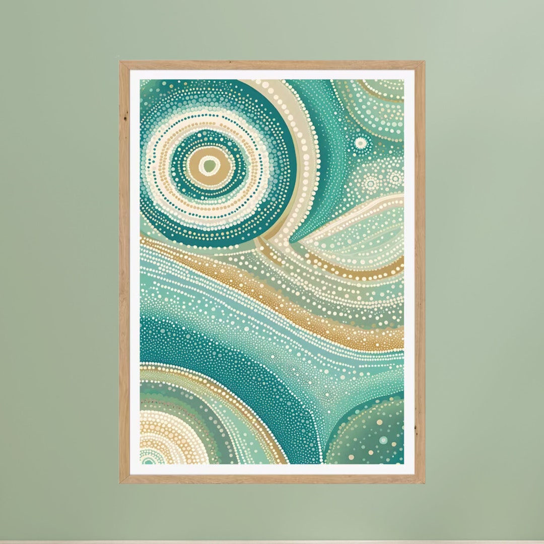 Aboriginal Inspired Art Print, Australian Aboriginal Art, Aboriginal ...