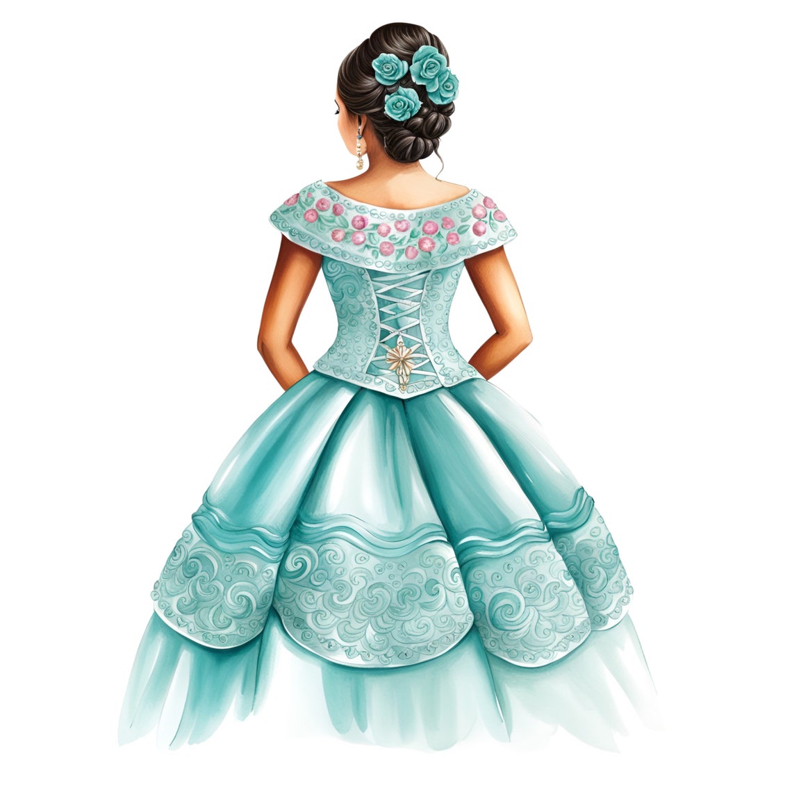 Quinceanera Clip Art Quinceanera Dress Quinceanera Girl - Etsy Canada