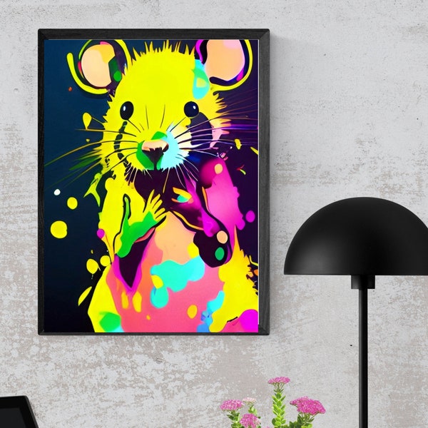 Rat Painting - Etsy