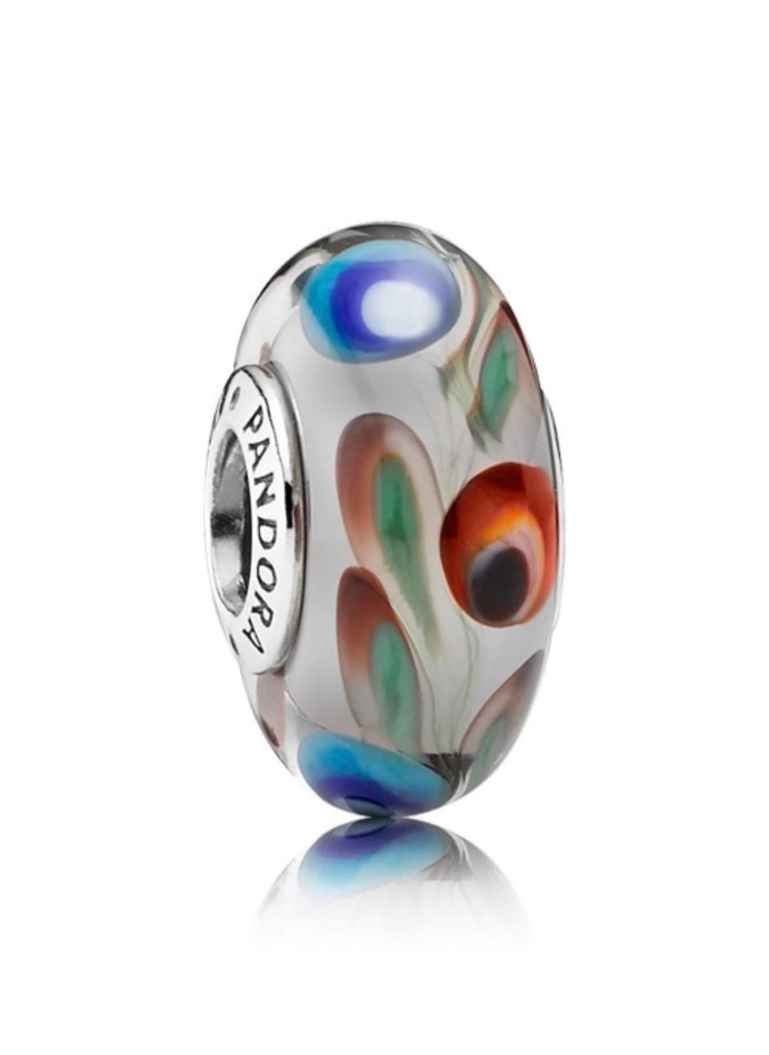 PANDORA Folklore Murano Glass Charm Bead Sterling Silver S925 ALE ...