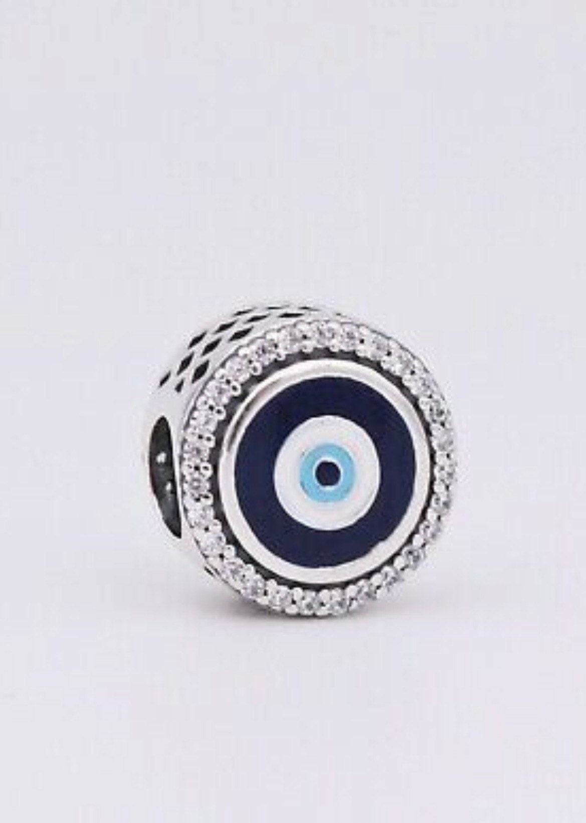 Pandora Evil Eye Double Sided Bead Charm Button Eye of Protection S925 ...