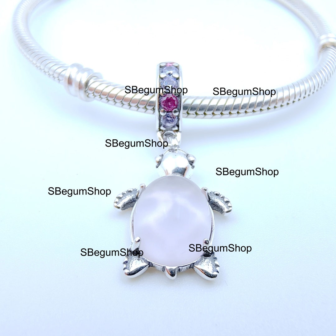 Pandora Murano Glass Pink Sea Turtle Dangle Charm Sterling Silver S925 ...
