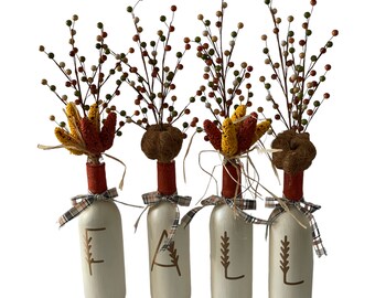 Hello Fall Wine Bottle Decor, Fall, Home Decor, Decor, Autumn, Wine ...