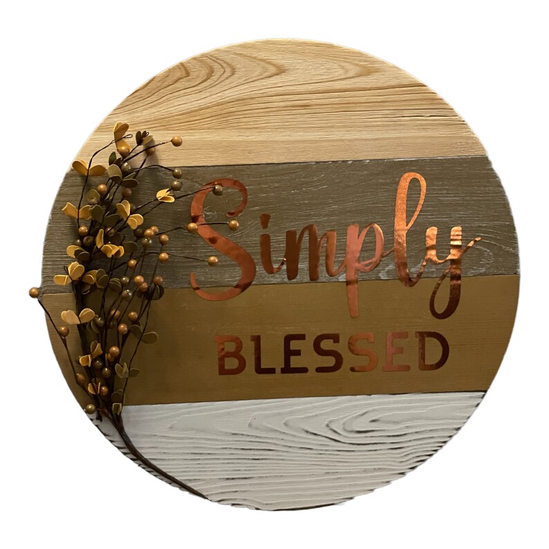Simply Blessed Welcome Sign - Etsy
