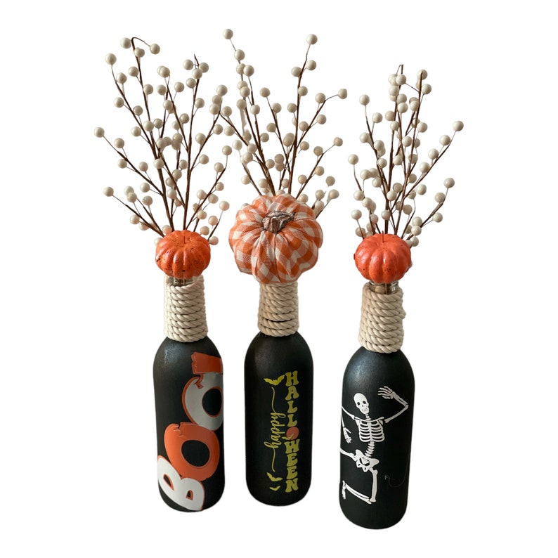 Halloween Wine Bottle Decor - Etsy