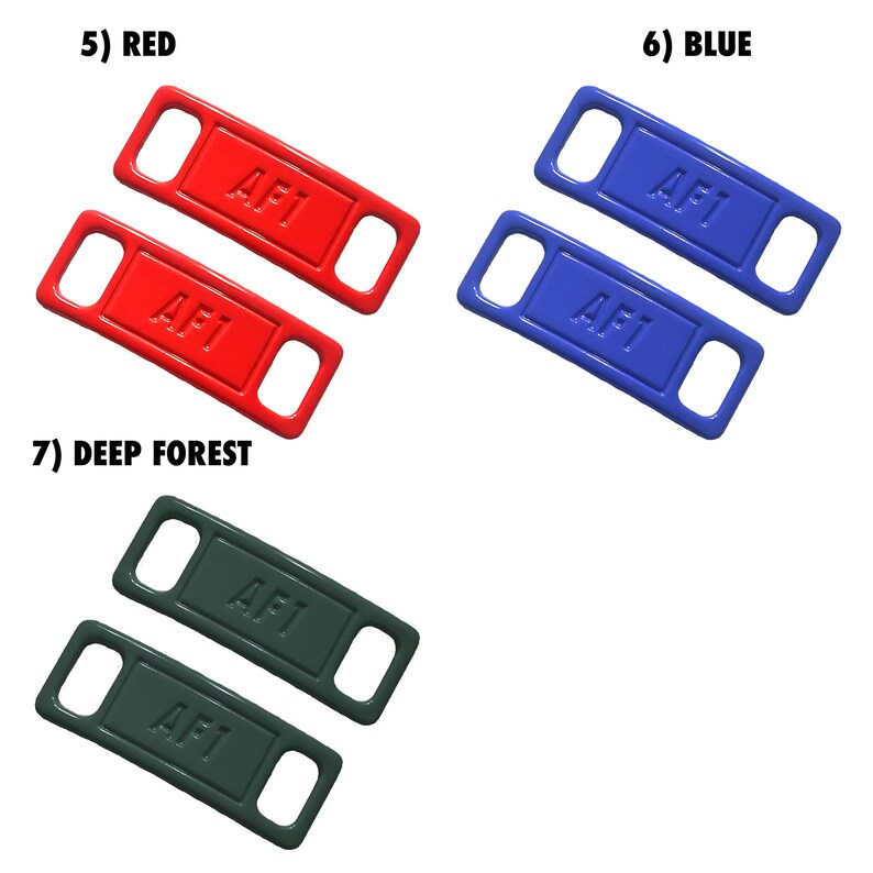 1 Set AF1 Front Lace Tags 1 1/5th Inch Premium Charms Quality Statement ...