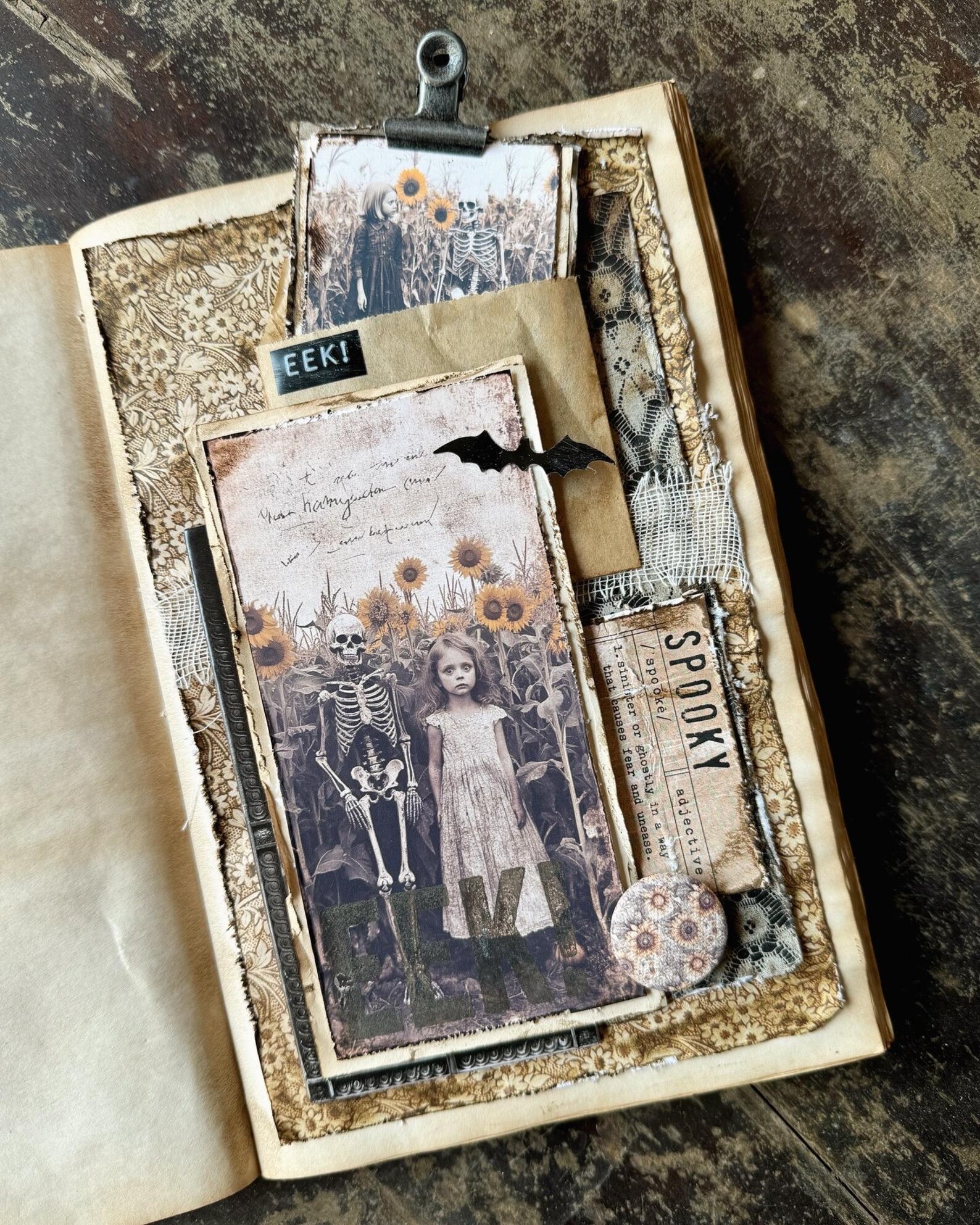 Little Creepers Junk Journal, Spooky Junk Journal, Junk Journaling ...