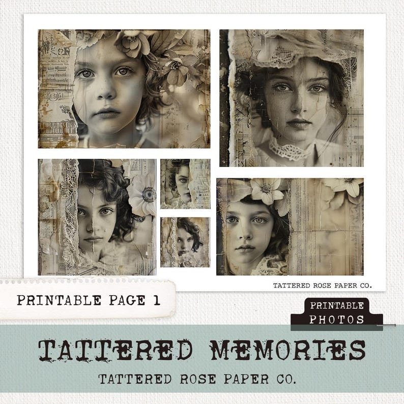 Tattered Memories Junk Journal Photos, Junk Journaling Printable ...