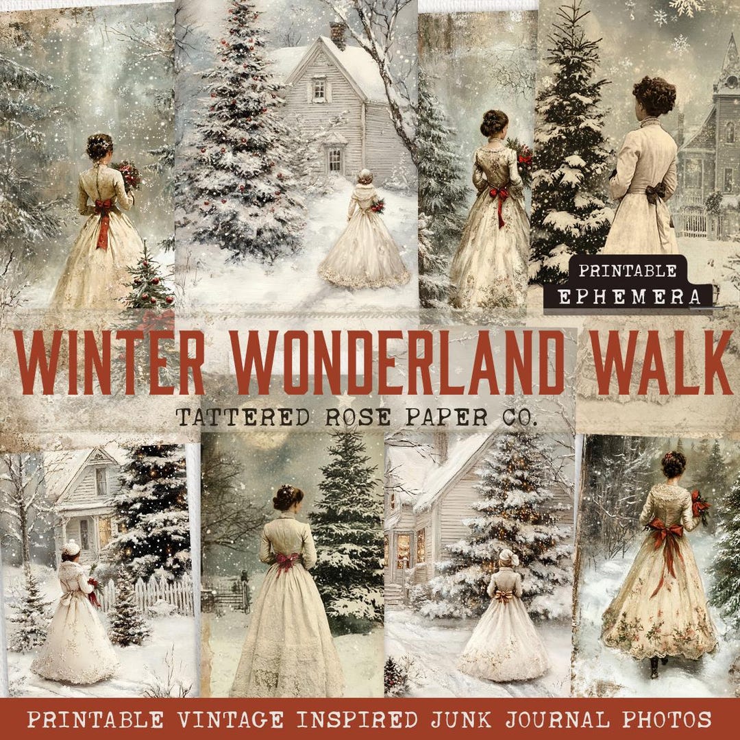 Winter Wonderland Junk Journal, Winter Junk Journaling, Junk Journaling ...