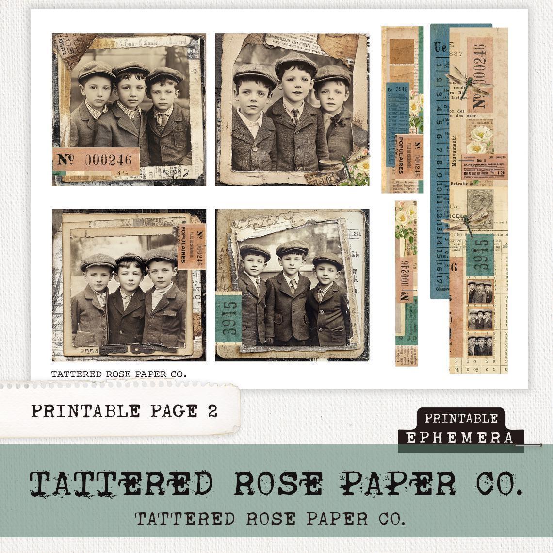 Tattered Rose Junk Journal Kit, Vintage Junk Journaling, Junk ...