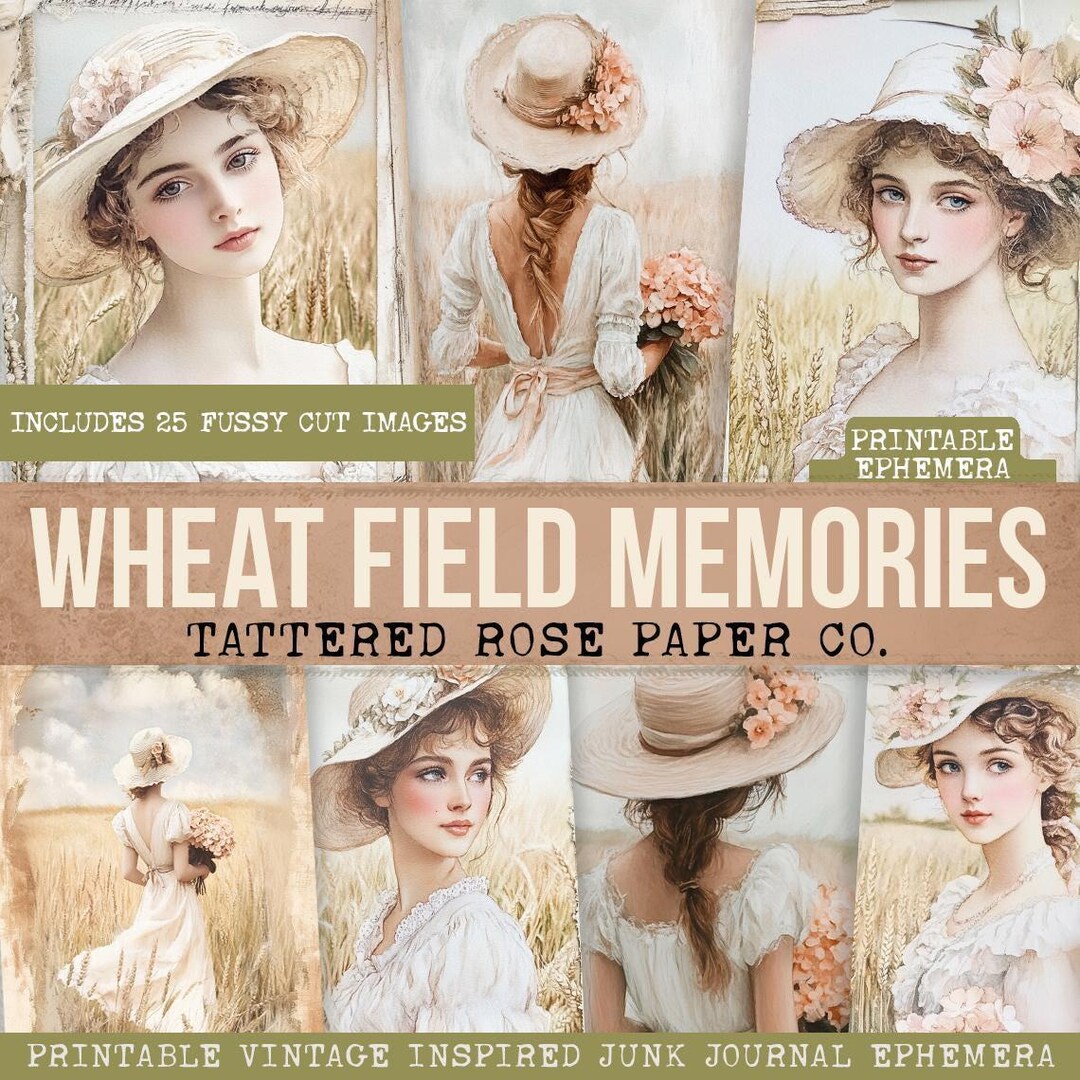 Field of Memories Junk Journal, Country Junk Journal, Junk Journaling ...