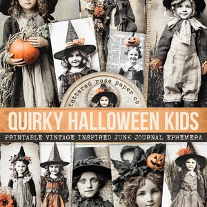 Quirky Halloween Kids Junk Journal, Witch Junk Journal, Junk Journaling ...