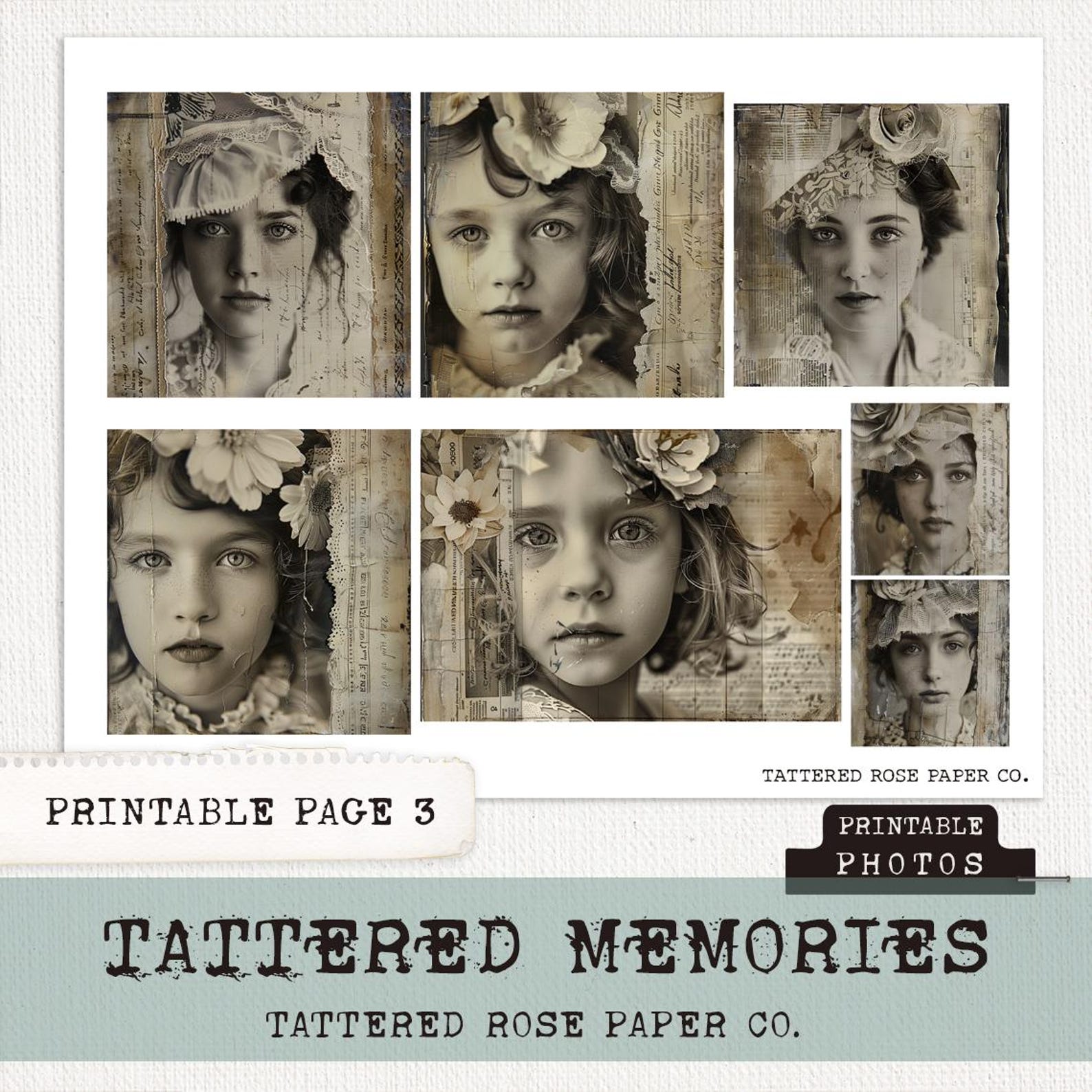 Tattered Memories Junk Journal Photos, Junk Journaling Printable ...