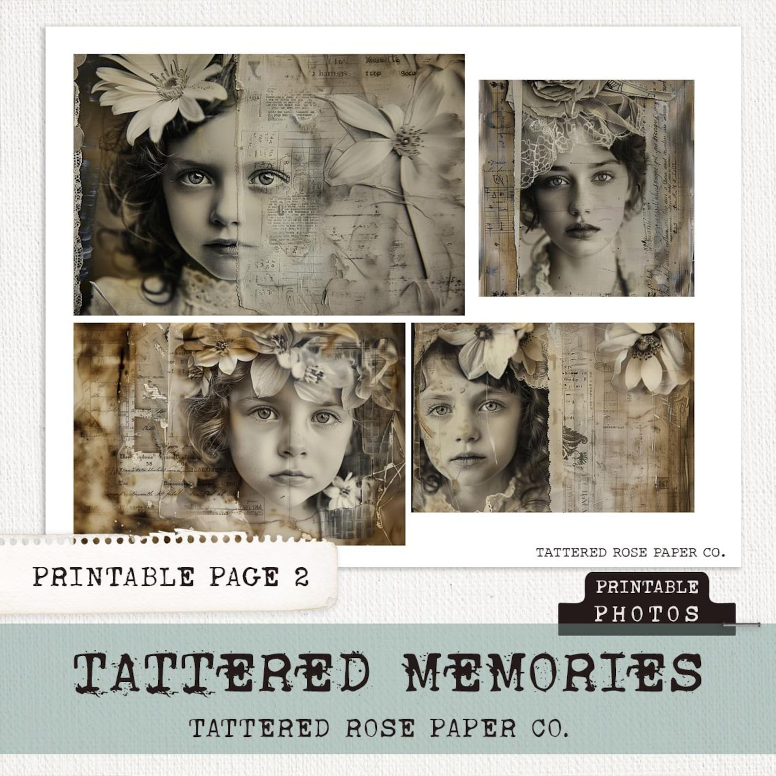 Tattered Memories Junk Journal Photos, Junk Journaling Printable ...