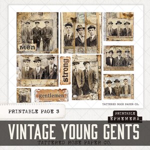 Young Gents Junk Journal, Boy Junk Journal, Men Collage Junk Journaling ...