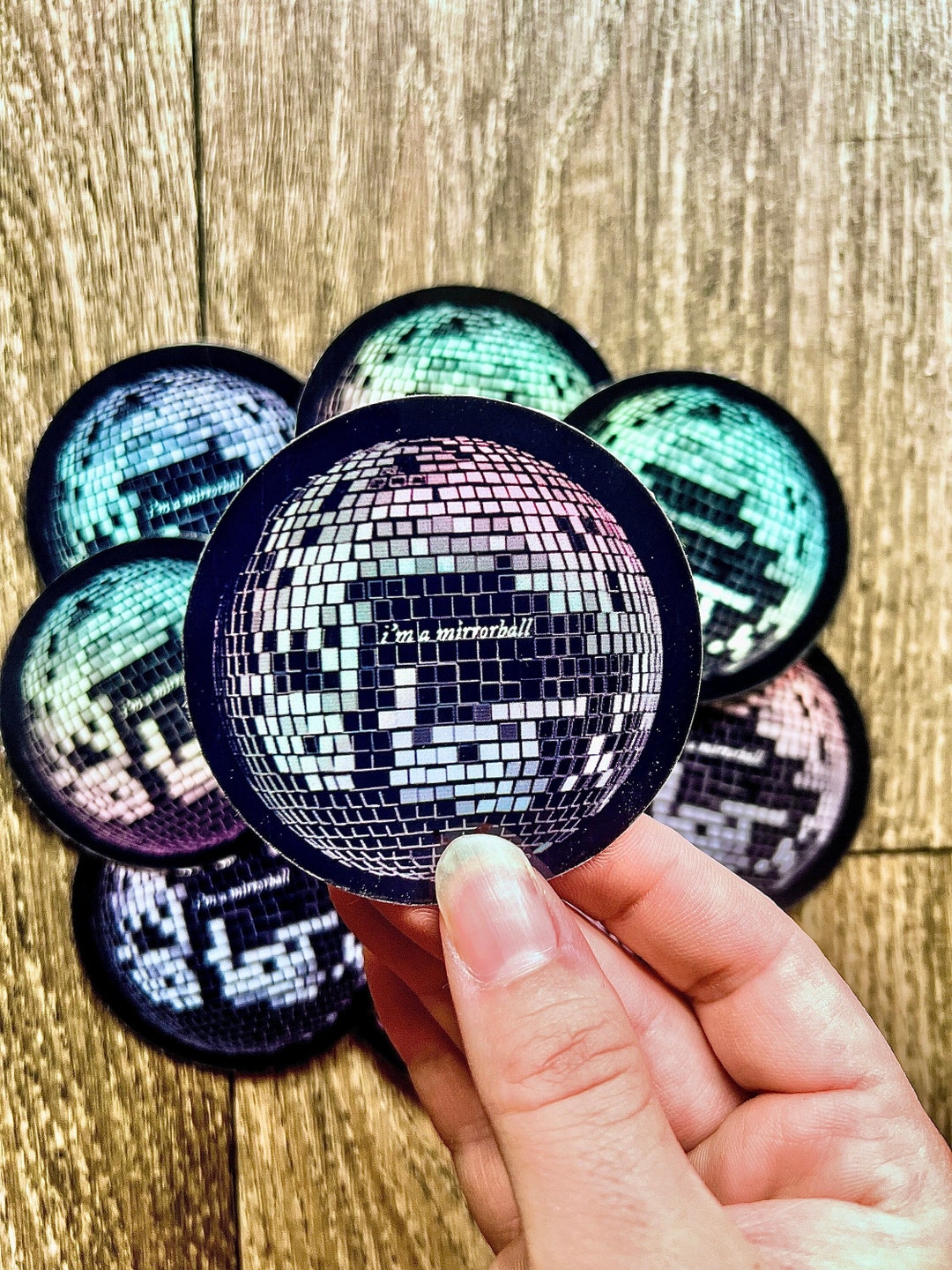 Shining Just for You Waterproof Sticker Mirrorball Sticker Discoball ...