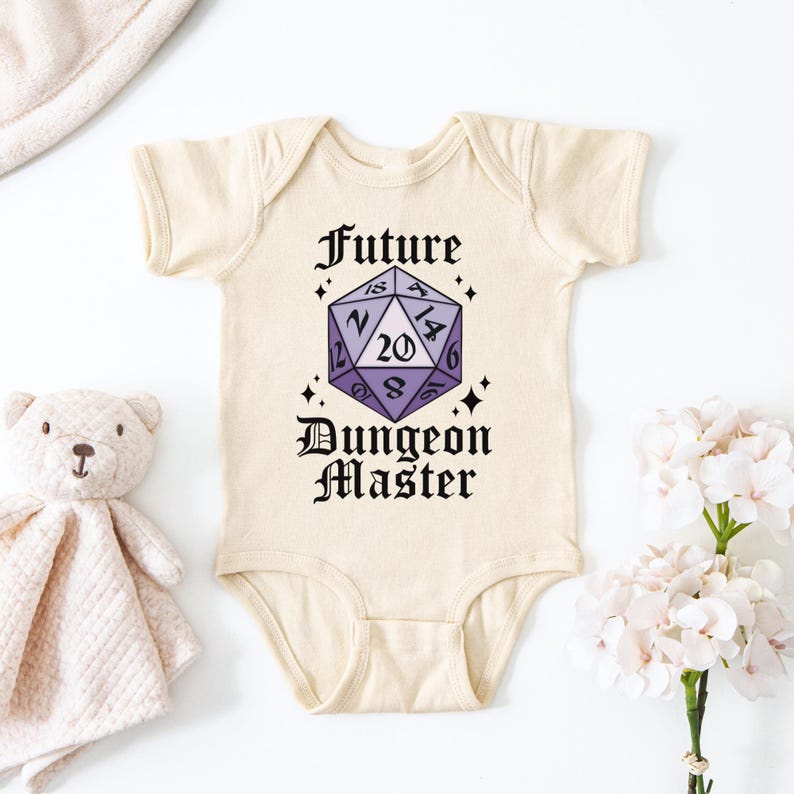 Future Dungeon Master Baby Onesie: Funny RPG Newborn Outfit - Etsy