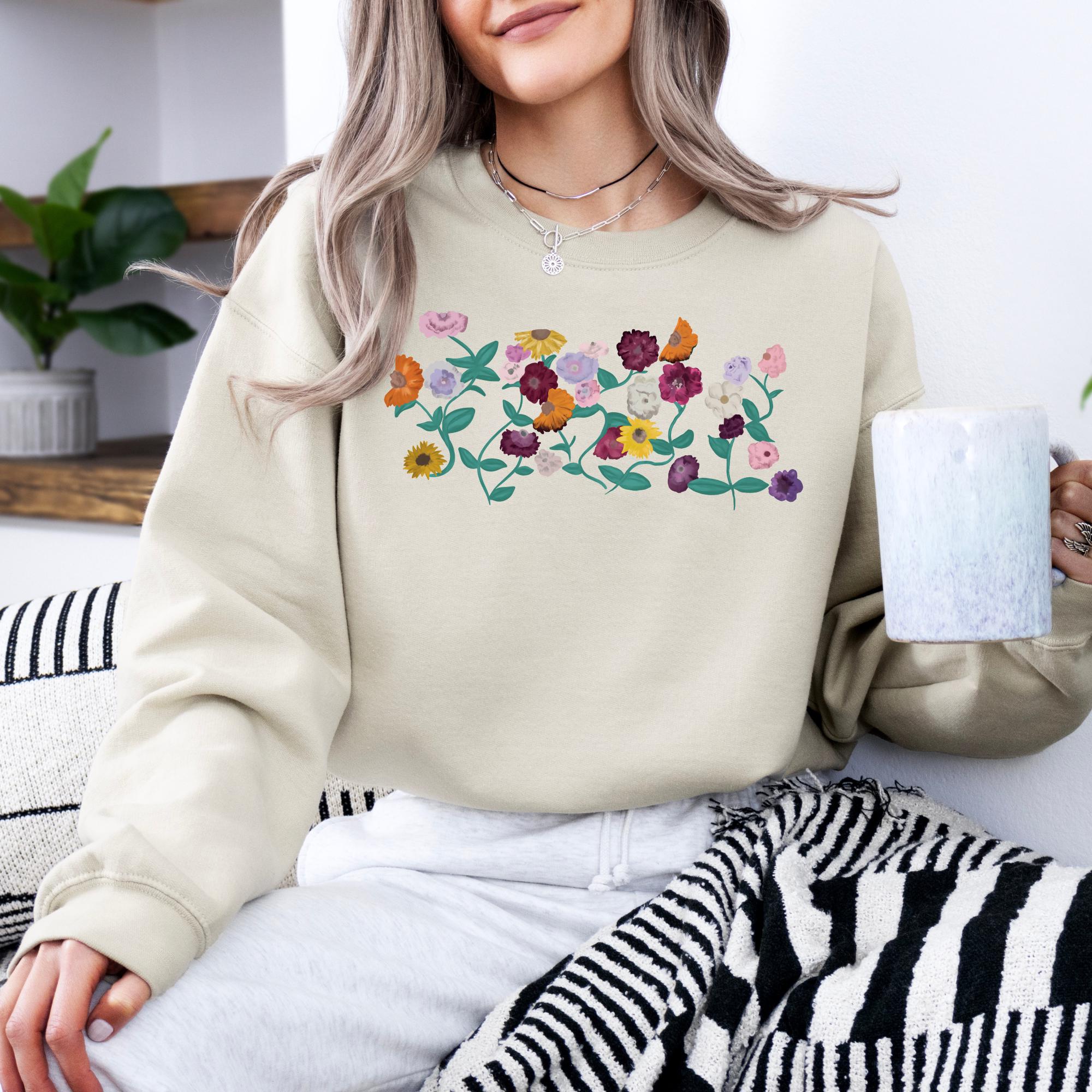 Eras Piano Sweatshirt: Minimalist Floral Music Fan Shirt - Etsy