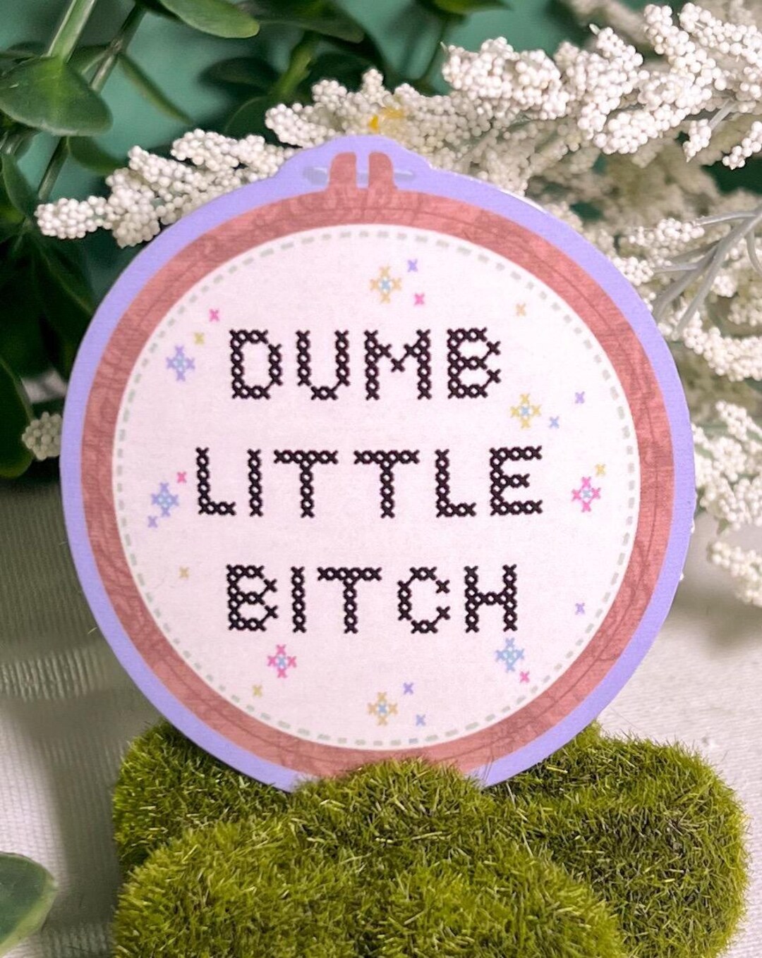 Dumb Little B*tch Sticker | Getting Old Joke | Embroidery Sticker ...