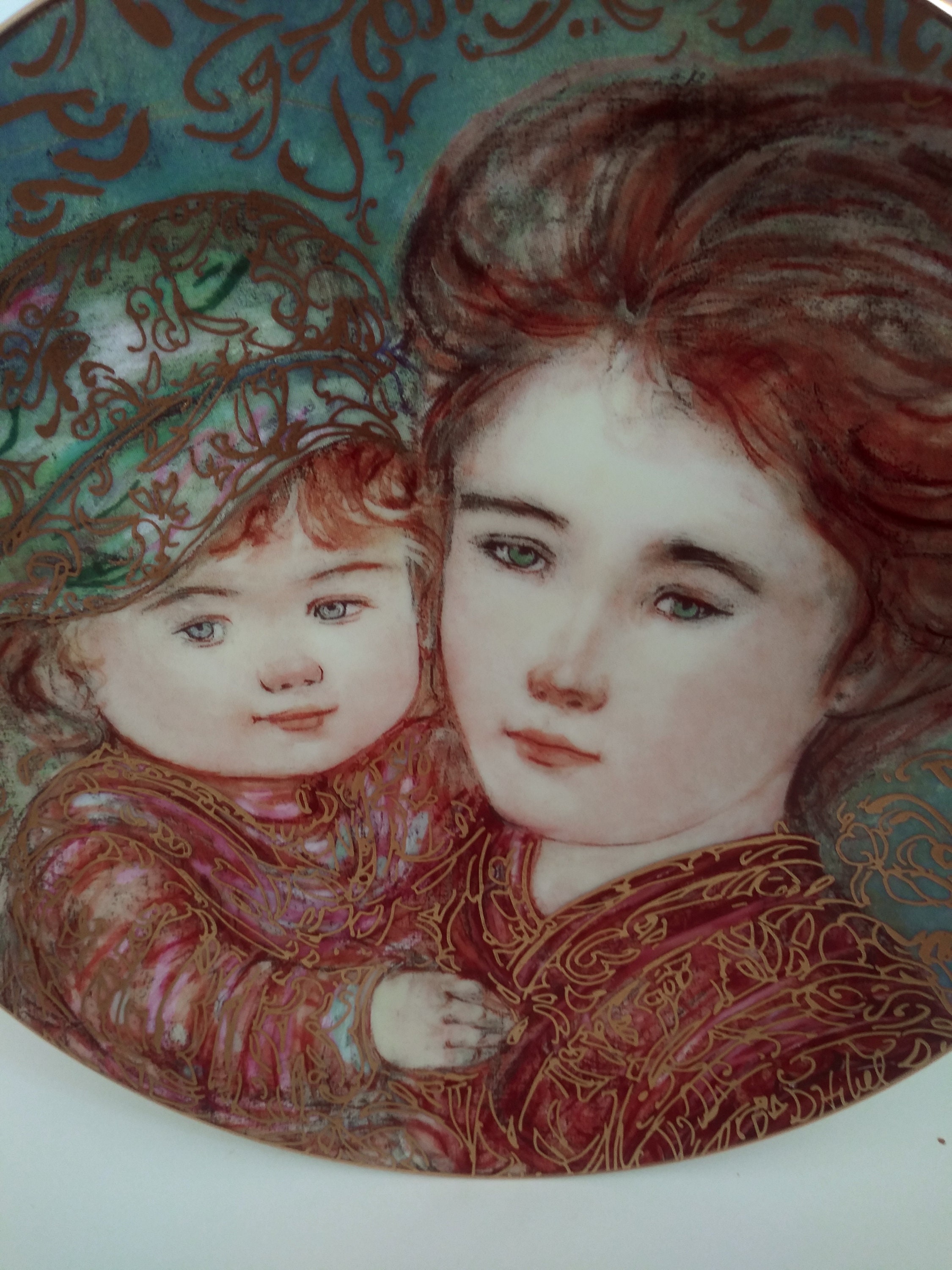 Vintage Edna Hibel Knowles Collector Plates Jacqueline and Renee Tammy ...