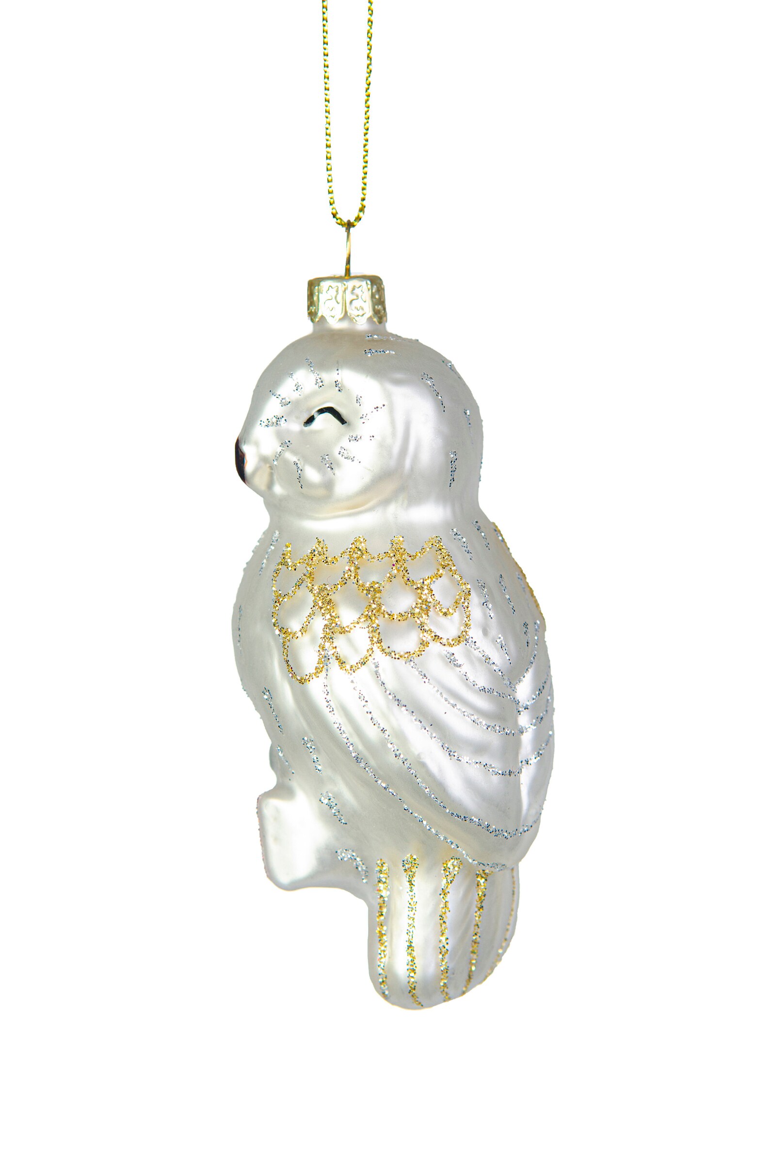 Magical Wizarding World Hedwig Christmas Owl Christmas Glass Ornament ...