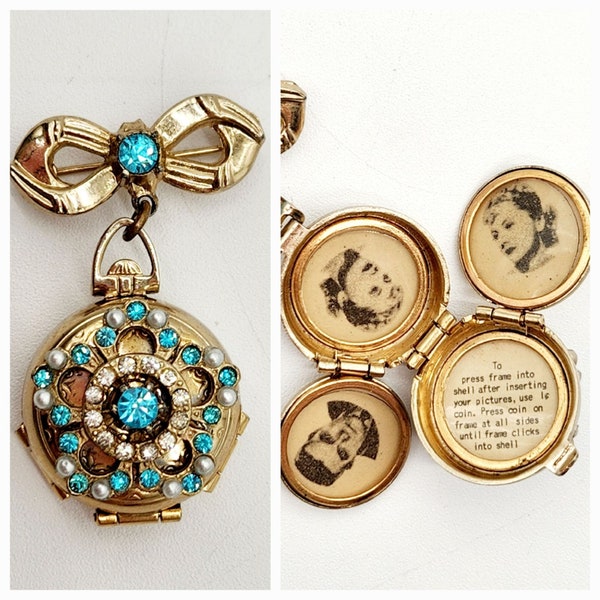 Vintage Coro Locket - Etsy