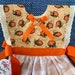 Oven Door Kitchen Towel Dress With Matching Potholders. Fall Themed ...