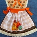 Oven Door Kitchen Towel Dress With Matching Potholders. Fall Themed ...
