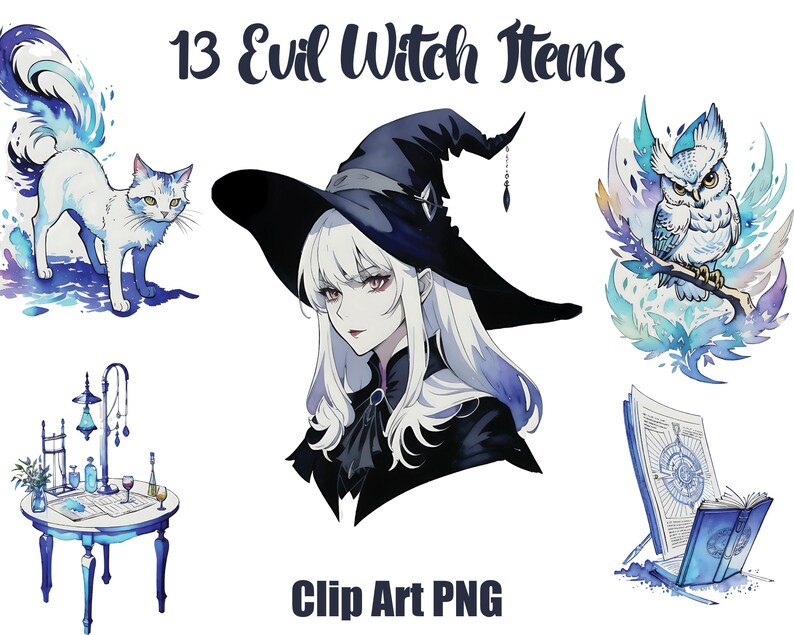 Evil Witch Clipart, Witch Clip Art Png, Magic Clip Art, Mystical ...