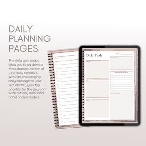 Undated Digital Planner for Goodnotes & Notability, Daily Life Planner ...