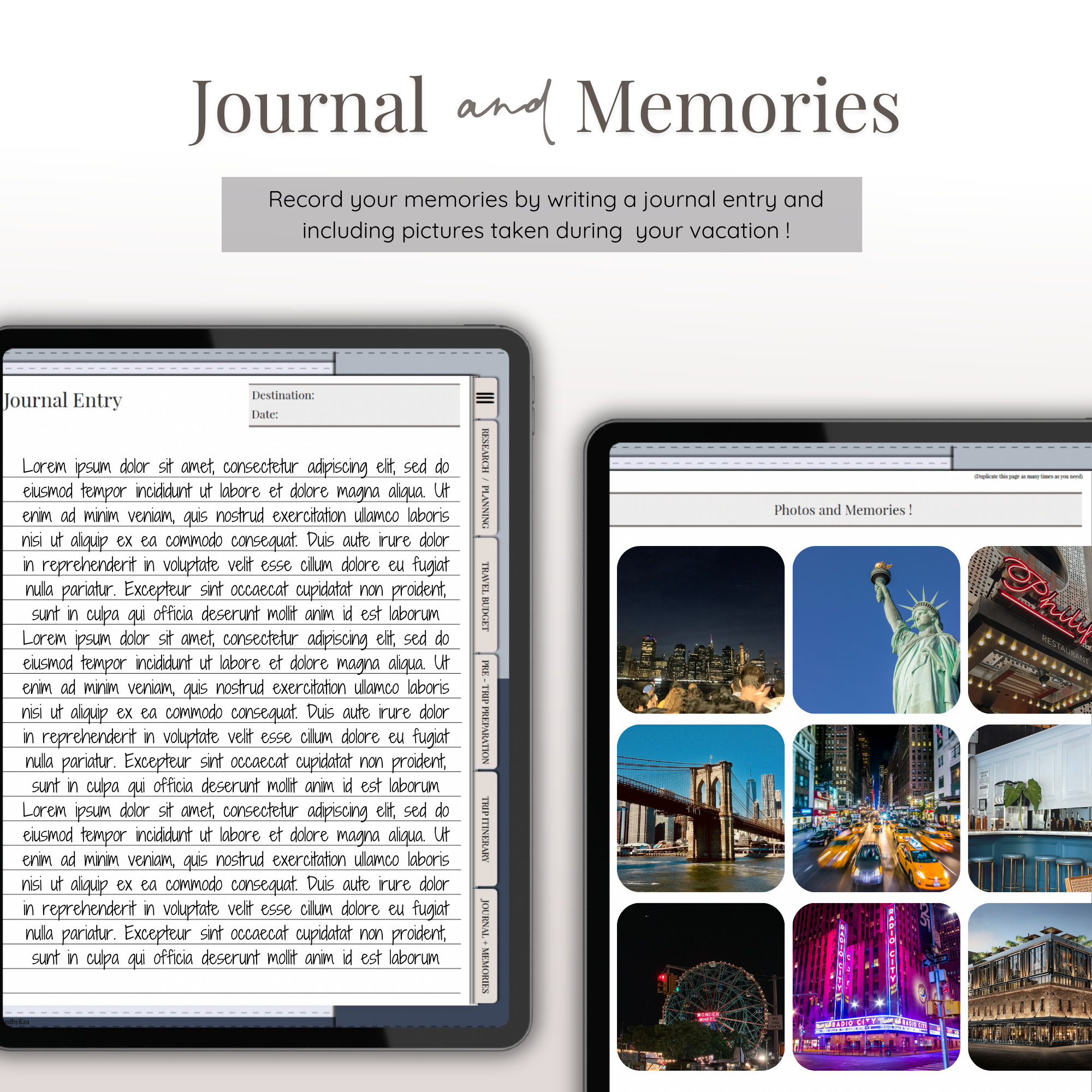 Digital Travel Planner for Goodnotes and Notability, Trip Planner and ...