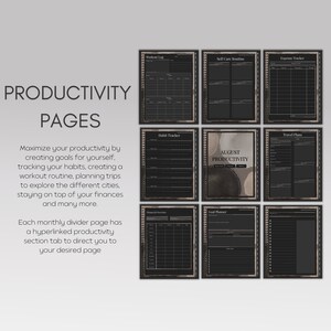 Undated Dark Mode Digital Planner for Goodnotes & Notability - Etsy