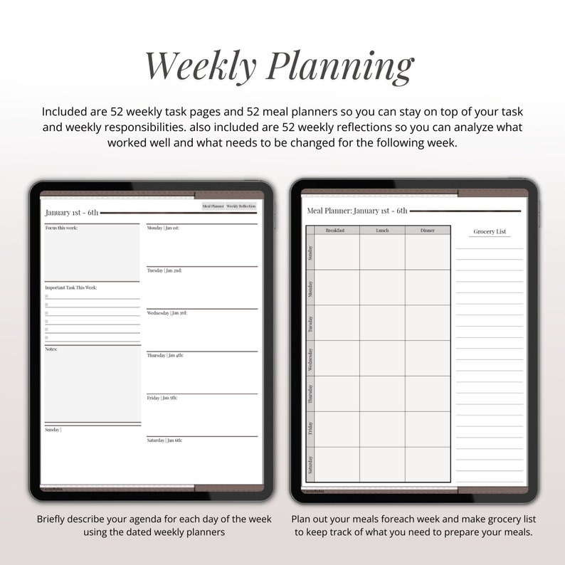 2024 Dated Digital Planner for Goodnotes and Notability, Daily iPad ...
