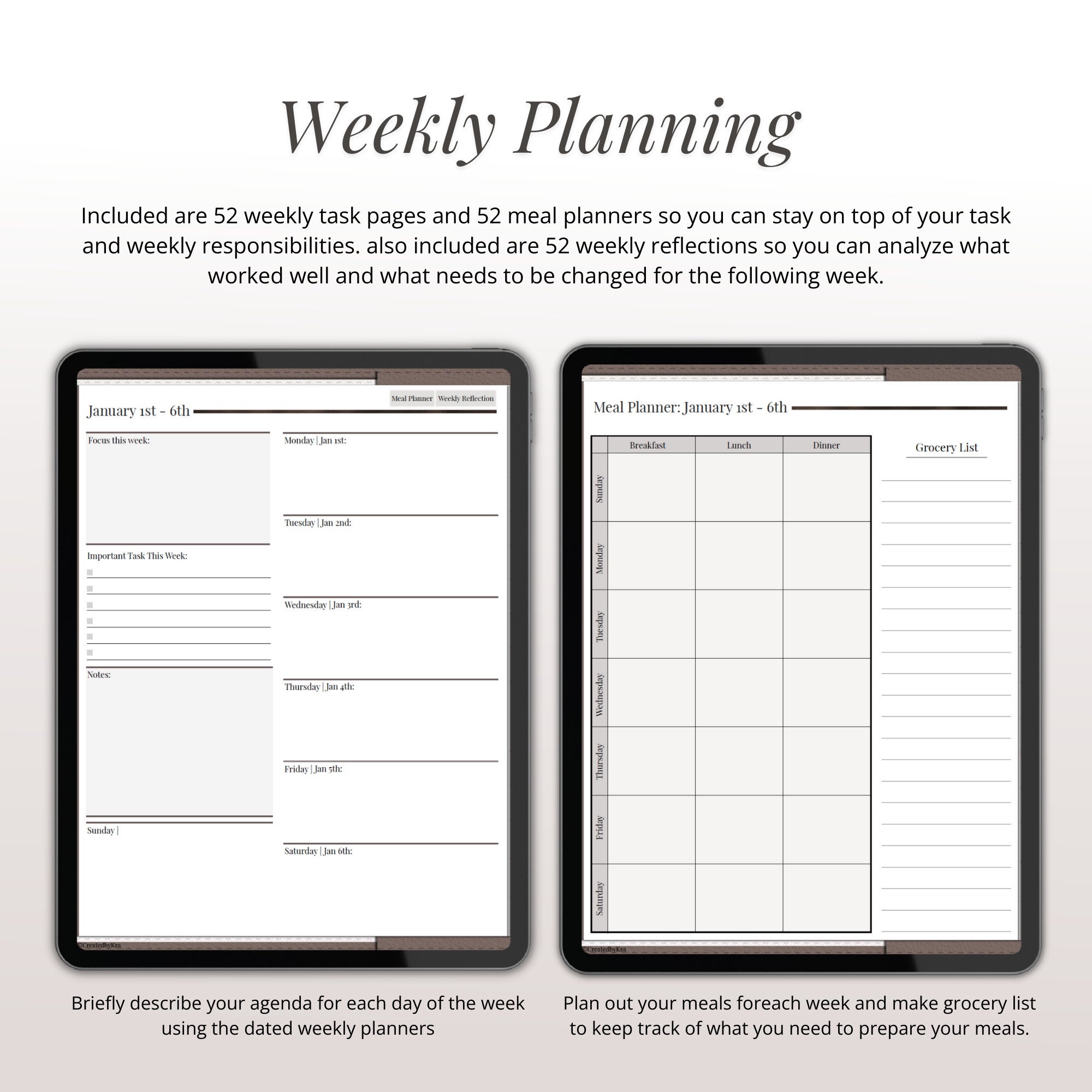 2024 Dated Digital Planner for Goodnotes and Notability, Daily iPad ...