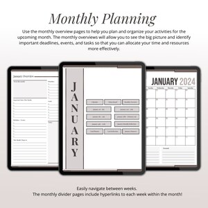 2024 Dated Digital Planner for Goodnotes and Notability, Daily iPad ...