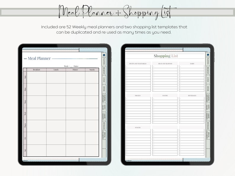 Digital Recipe Book for Goodnotes and Notability Digital - Etsy